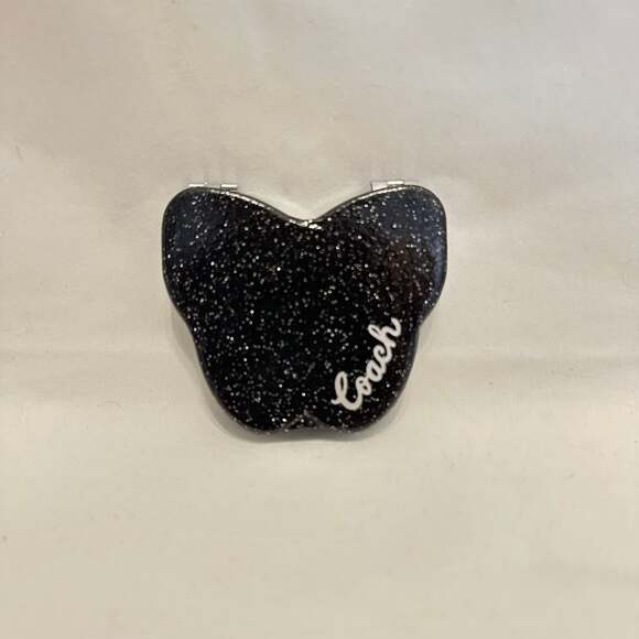 Coach | Accessories | Coach Black Glitter Butterfly Compact Mirror Cf54 ...